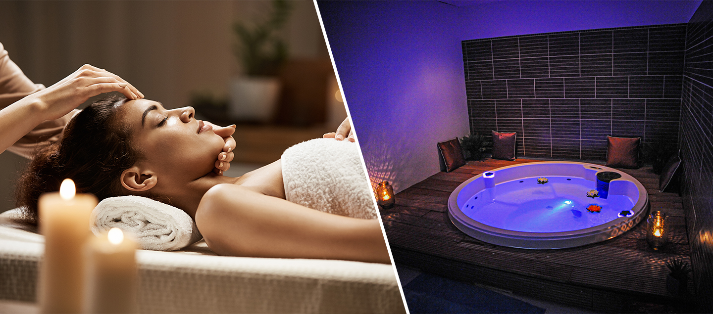Soin "Les Flots Bleus" avec Gommage, Massage, Hammam, Jacuzzi et ...