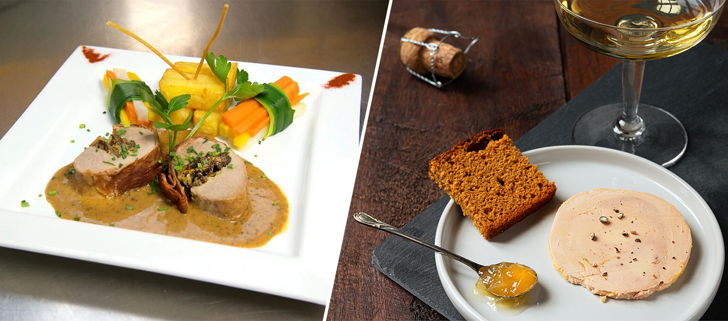 Menu semi-gastronomique complet avec entrée, plat et dessert dès 2 ...