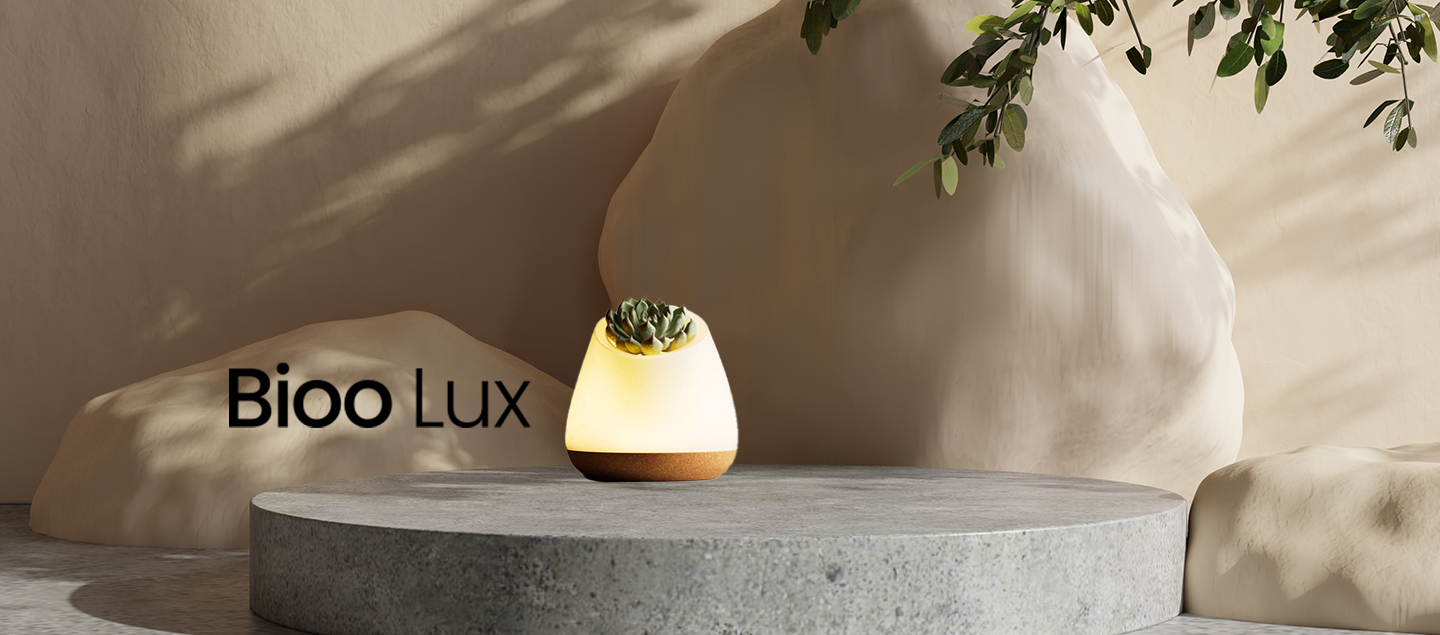 Lampe LED Bioo Lux qui fusionnent technologie et nature - Realdeals.ch