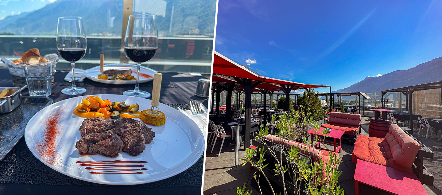 Menu gourmand 4 plats avec Vue imprenable sur la vallée du Rhône dès 2 ...