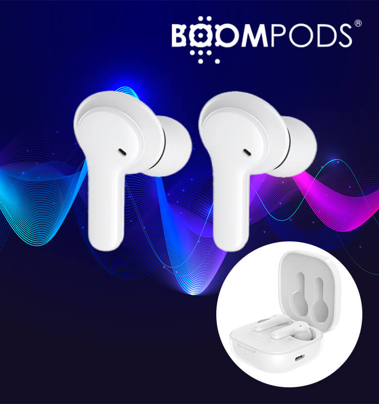 Écouteurs sans fil Bluetooth 5.0 Boompods - Livraison offerte - Realdeals.ch