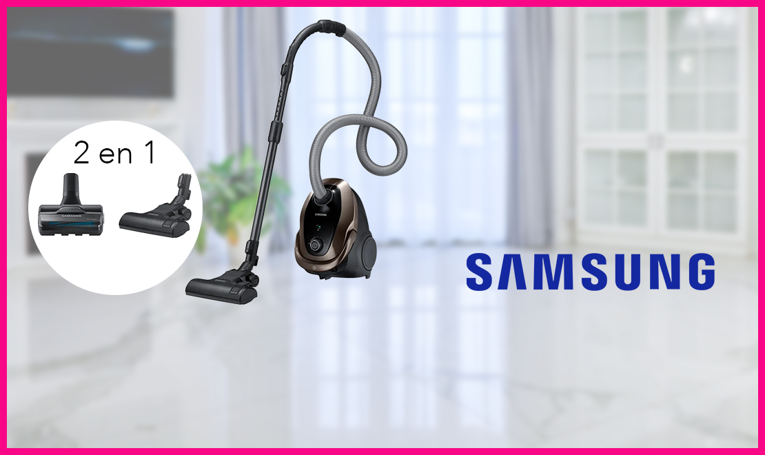 Aspirateur avec brosses 2en1 spécial animaux 750W SAMSUNG - Realdeals.ch