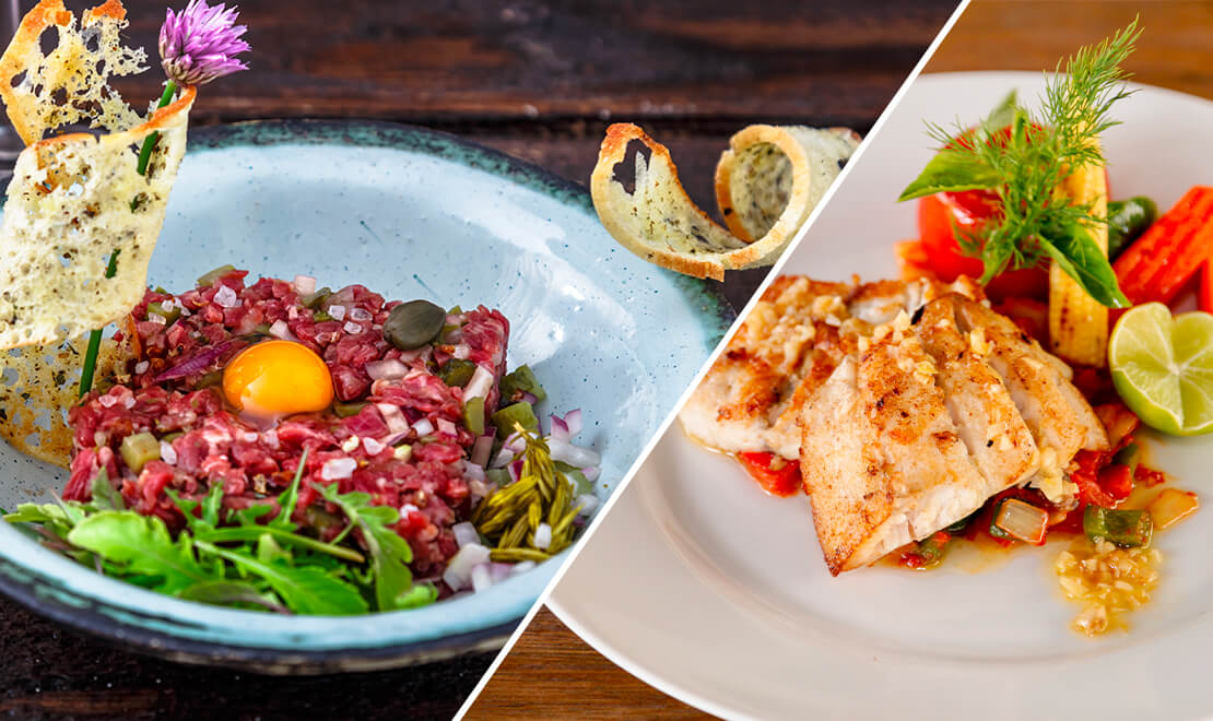 Menu complet au choix avec entrée, plat et dessert dès 2 personnes ...