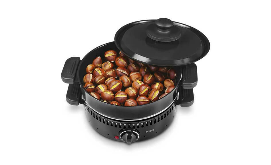 Grill à marrons avec plaque "grill et crêpe" Rotel - Realdeals.ch
