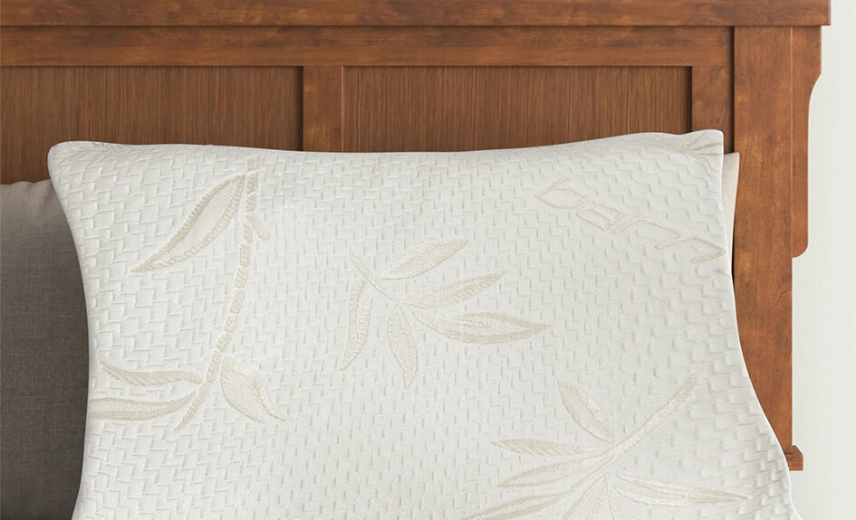 Set de 2 oreillers en Bambou avec mousse à mémoire de forme - Realdeals.ch