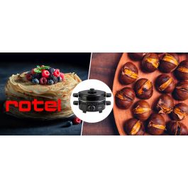 Grill à marrons avec plaque "grill et crêpe" Rotel - Realdeals.ch